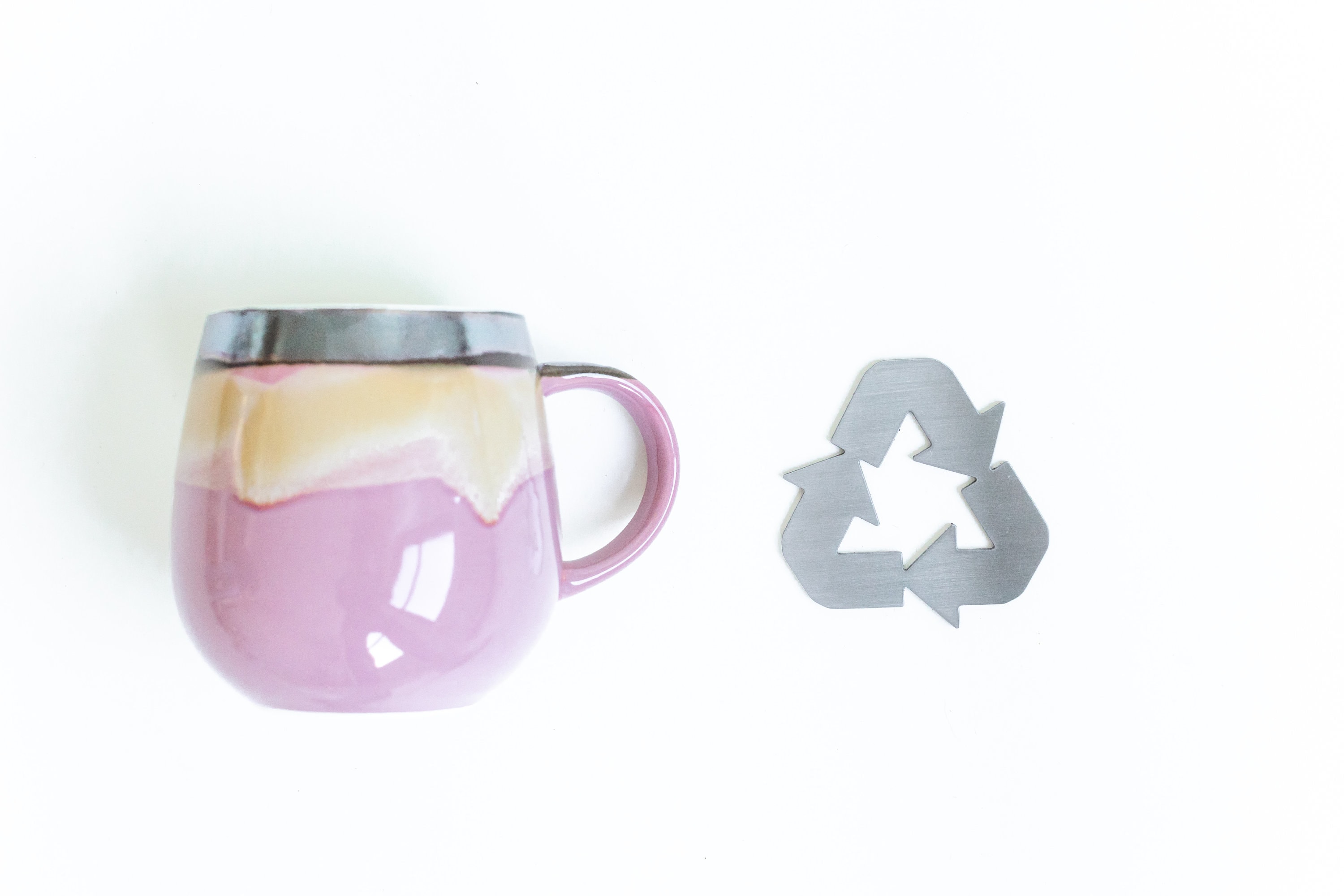 Recycling Symbol Stainless Steel 3 Inch Custom Stainless Metal Sign for ...