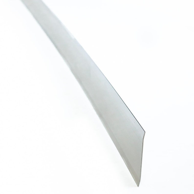 48" Stainless Steel Baseboard Molding Metal Trim 16ga #4 304 Stainless ...