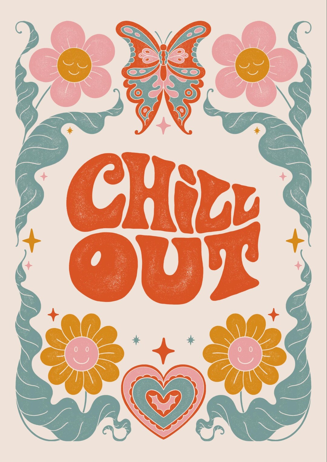 Chill Out Poster Print - Etsy