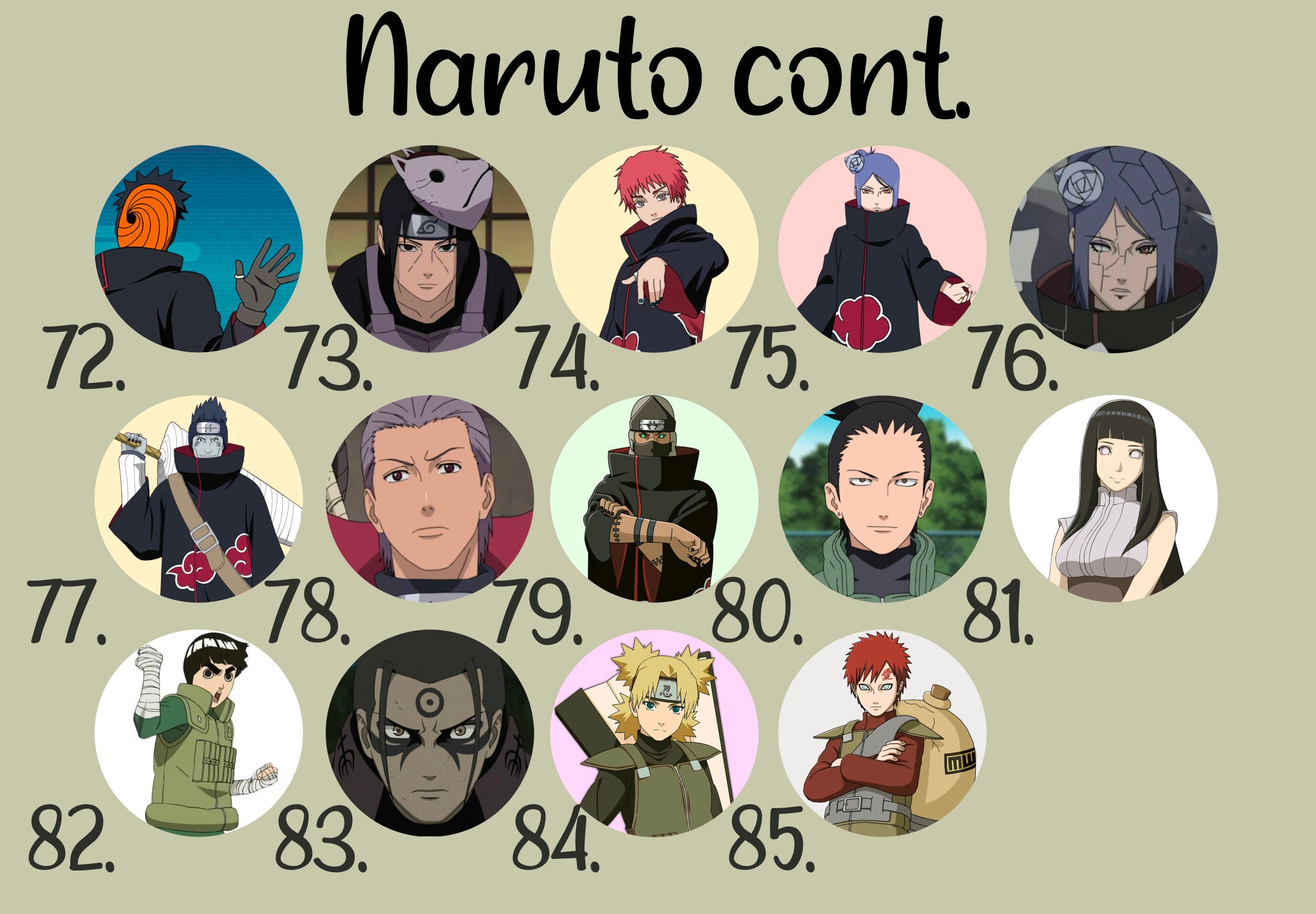 1 Anime Buttons Part 1 Over 100 Anime Designs - Etsy