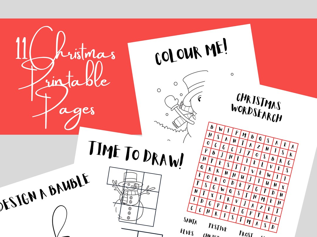 Christmas Activities Bundle, 11 Christmas Games - Etsy