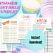 Kids Summer Printable Bundle - Etsy
