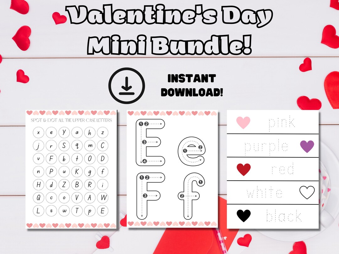 Valentine's Printable Bundle - Etsy