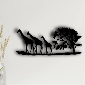 Giraffes Svg and Dxf File. Gift File. Wood or Metal Cutting - Etsy