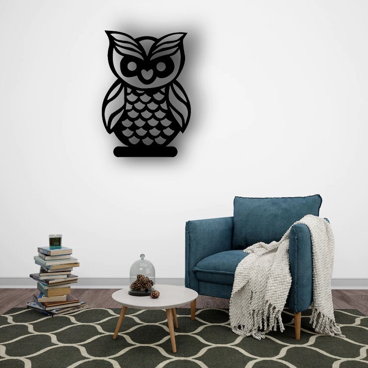 Corte de búho. Búho Dxf Pdf Svg JPEG Archivos. Búho cortado con láser ...