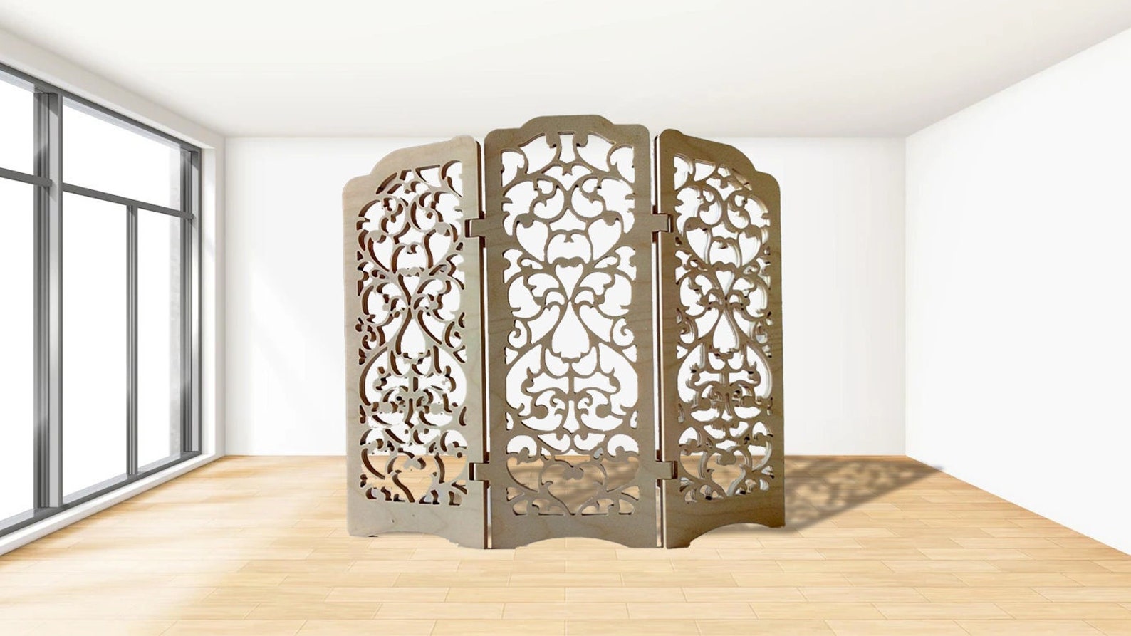 Foldable Room Divider, Door Pattern. Digitat Foldable Room Divider. Dxf ...