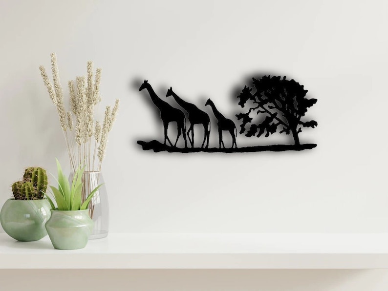 Giraffes Svg and Dxf File. Gift File. Wood or Metal Cutting - Etsy