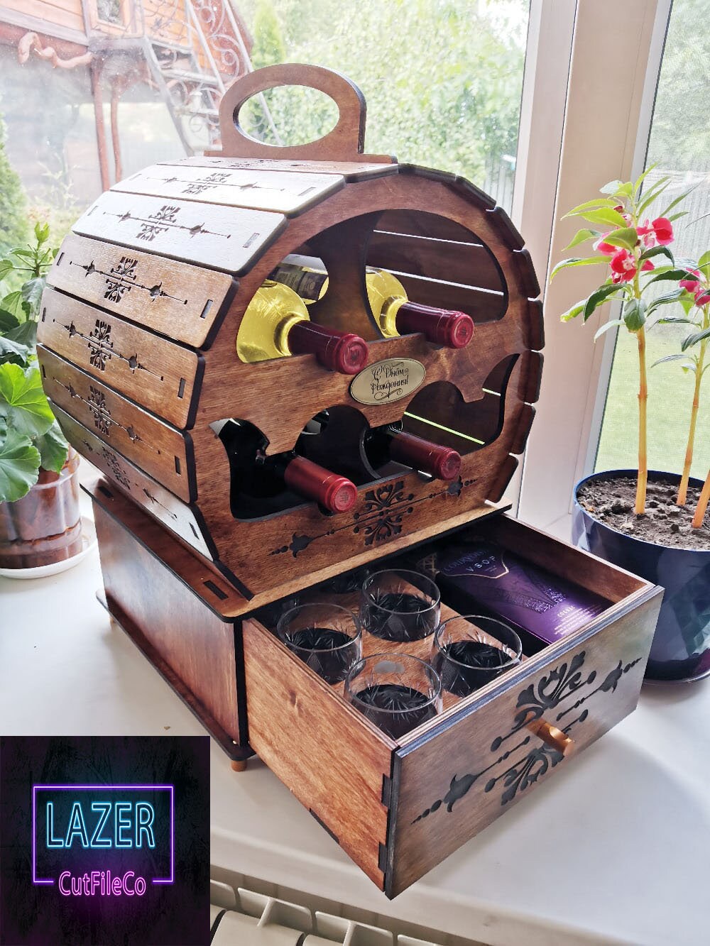 Decor Drink Coaster Dxf Svg File - Etsy