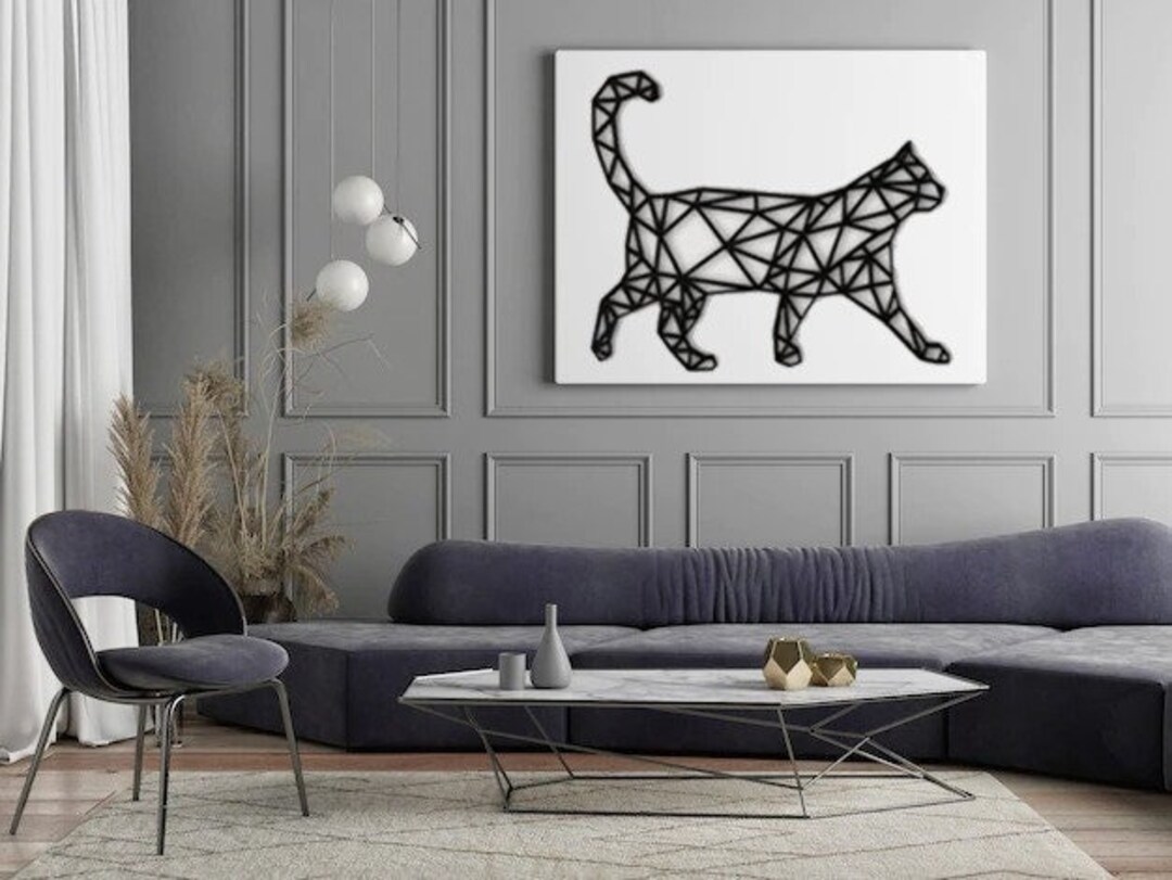 Cat Pattern DXF File for Laser Cutting and CNC Router Machine, Laser ...