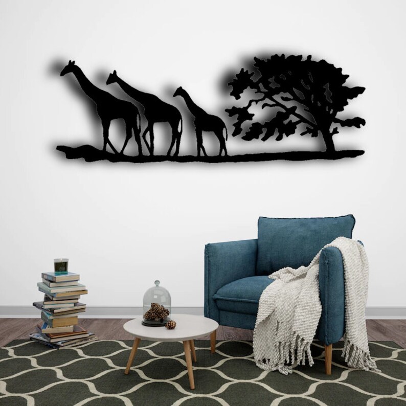 Giraffes Svg and Dxf File. Gift File. Wood or Metal Cutting - Etsy