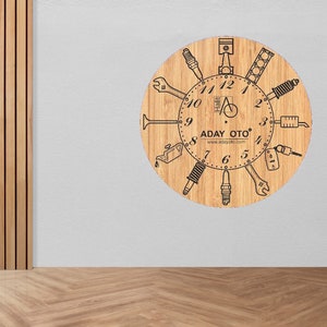 Wall Clock DXF File for Laser Cut and CNC Router Machine, Laser Cut ...