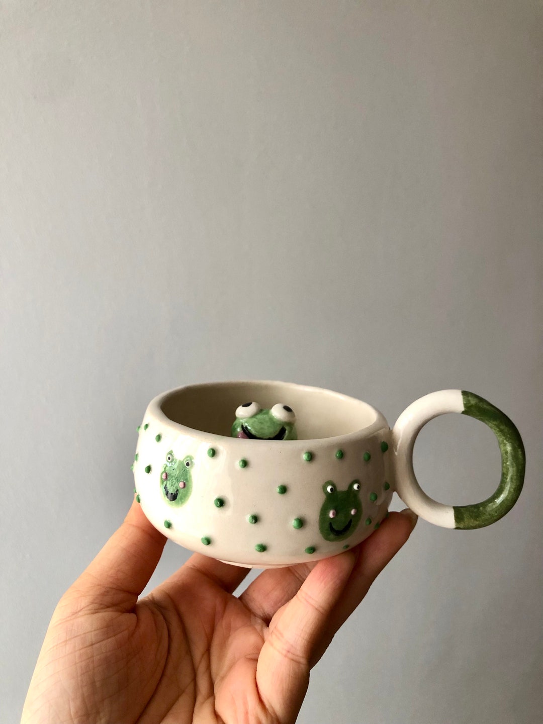 Frog Coffee Mug. Frog Ceramic Mug. Customized Ceramic Mug. Custom ...