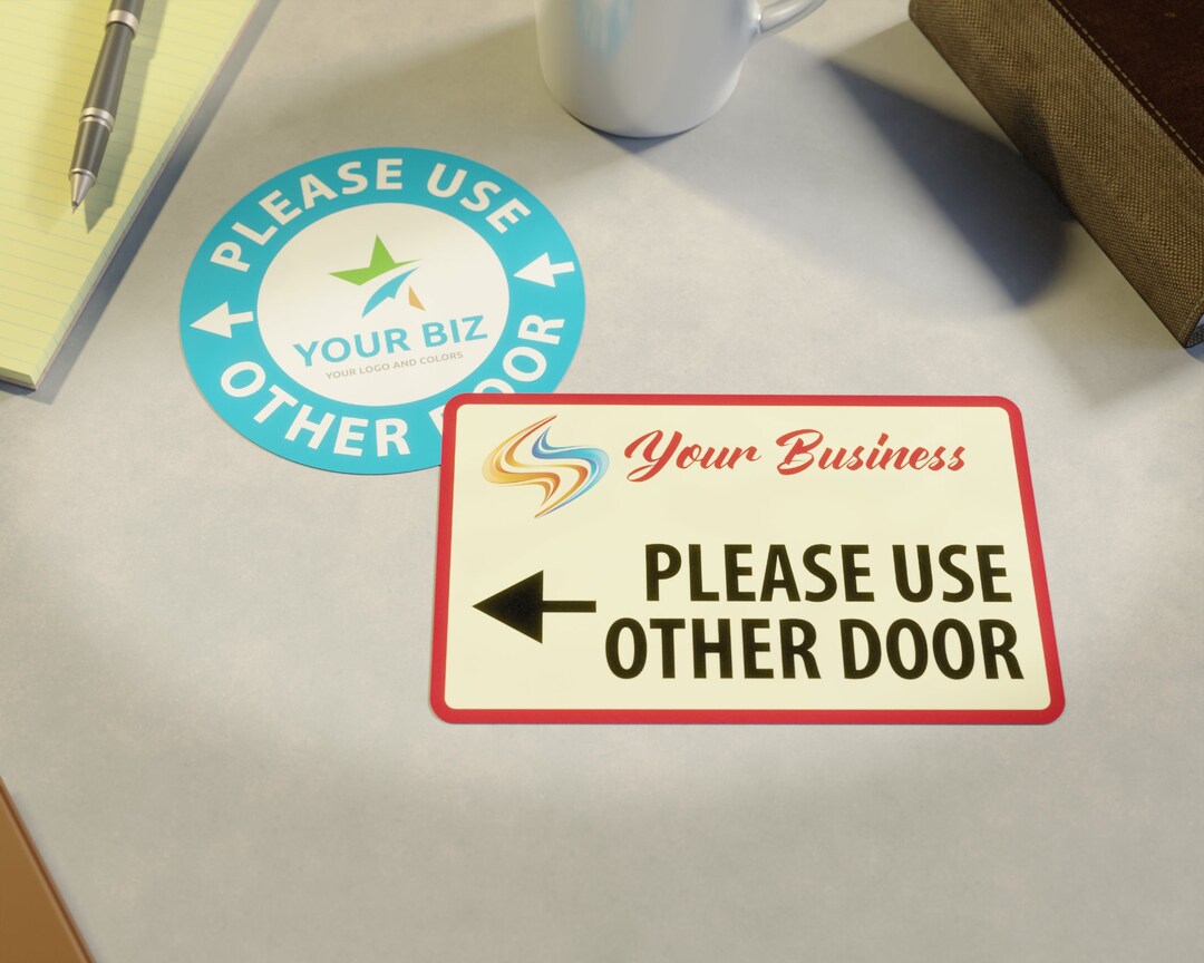 Please Use Other Door Decal / Business Door Decal / Wayfinding Sticker ...