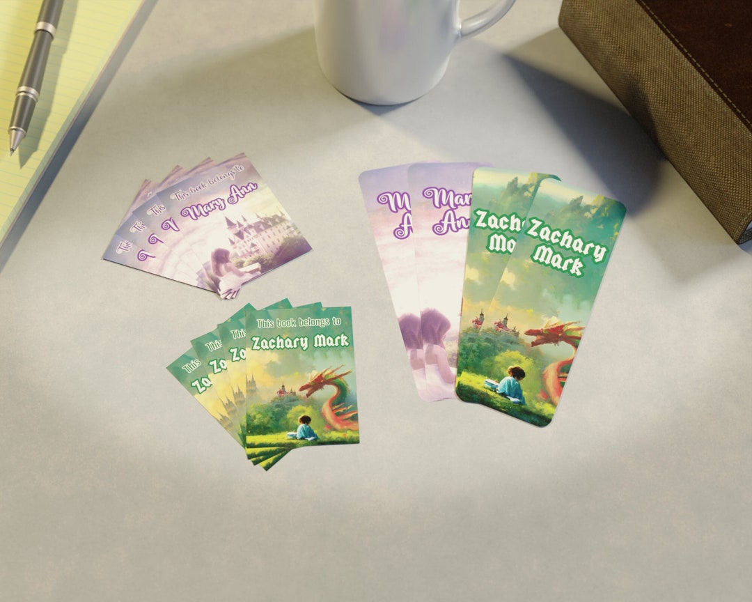 Fantasy Themed Book Tags and Marks / Personalized Bookmarks - Etsy