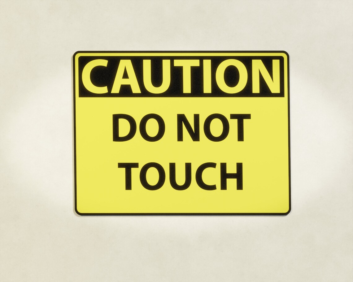 Caution Custom Decal or Magnet / Custom Caution Message / - Etsy