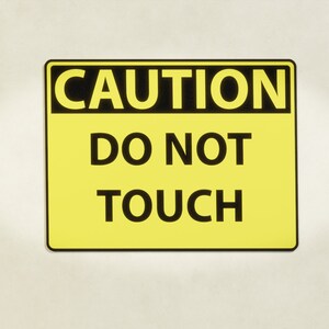 Caution Custom Decal or Magnet / Custom Caution Message / Caution ...