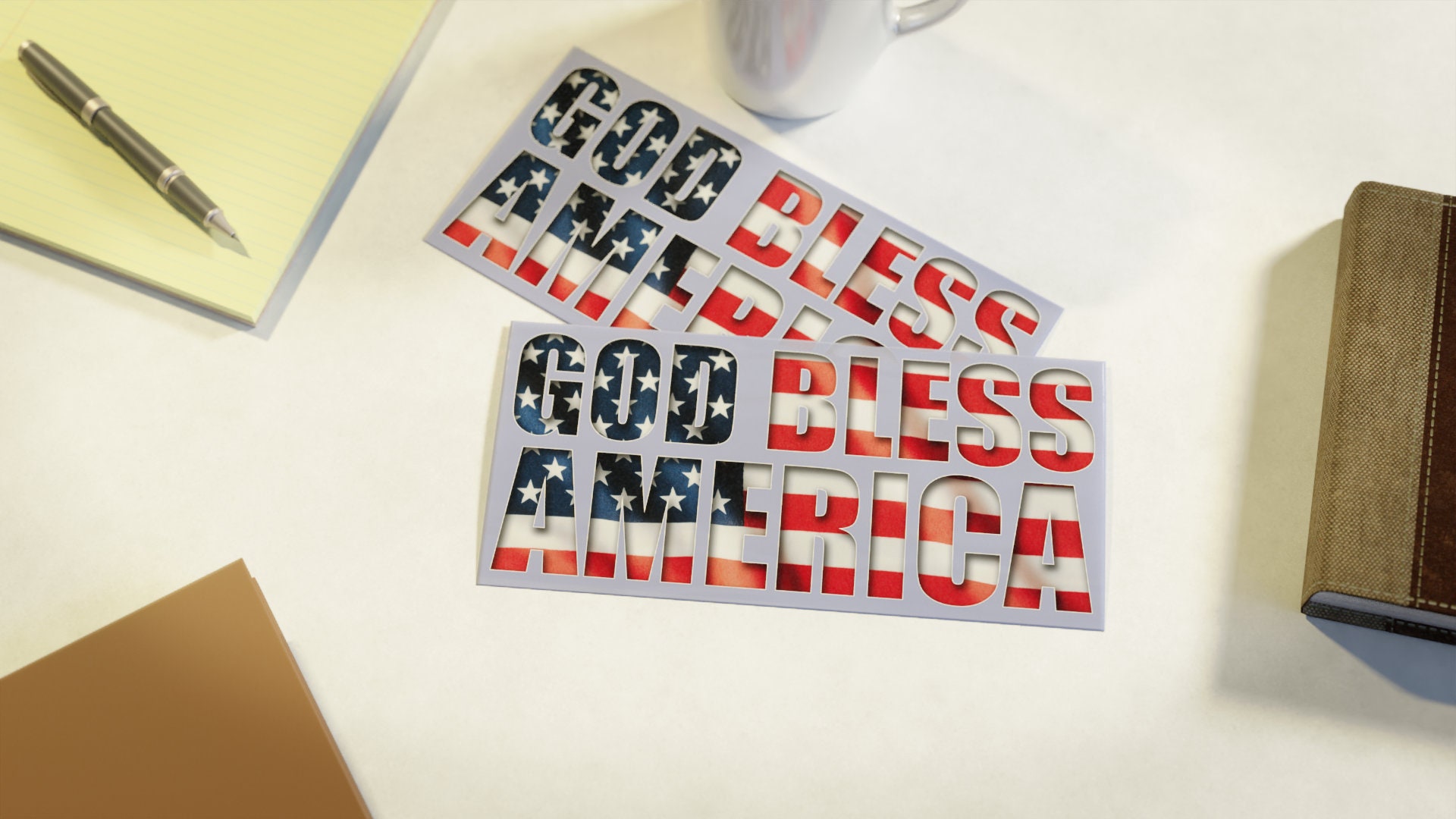 God Bless America Decal / Patriotic Religious Car Sticker / - Etsy