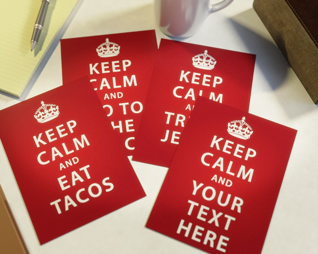 Keep Calm Custom Decal or Magnet / Custom Keep Calm Sticker or Magnet ...