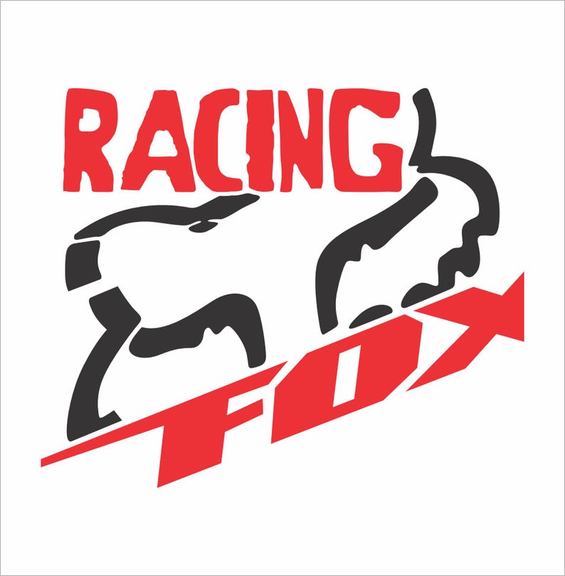 8 Images With the Fox Racing Vector Theme / Instant Download / Print ...