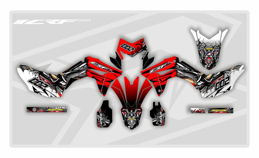 Honda CRF 150 Design Vortex Fury Pattern - Etsy