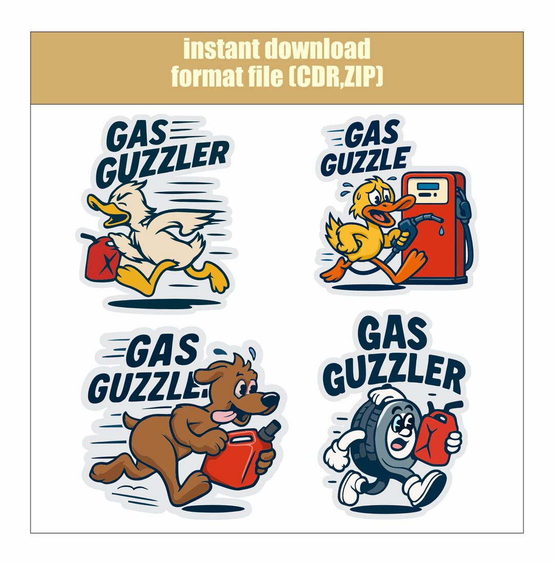 Retro Gas Pump Sticker Cartoon Humor Decal for Toolbox & Vehicles - Etsy