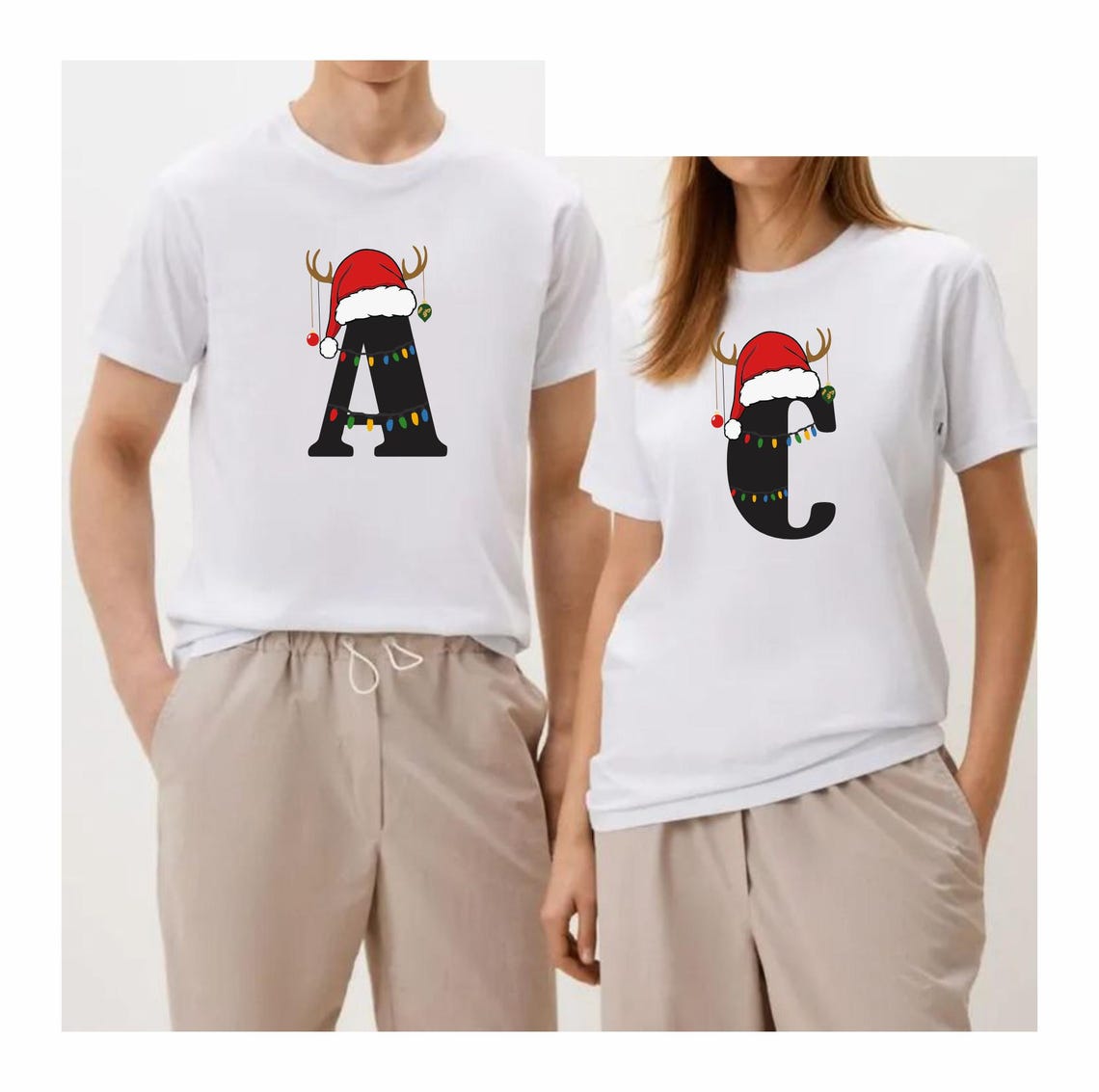 Holiday Alphabet Clipart – Black Letters With Lights & Ornaments ...
