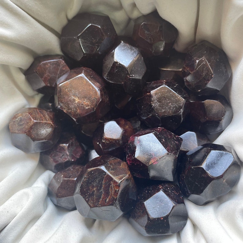GARNET Polished Crystals, Almandine Loose Gemstones, Chunks Garnet ...