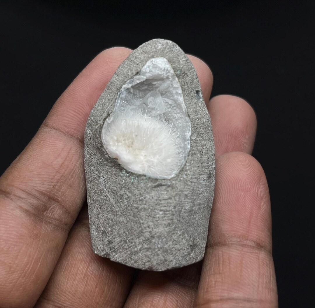Self Standing Scolecite Spray Geode With MM Quartz Natural Mineral ...