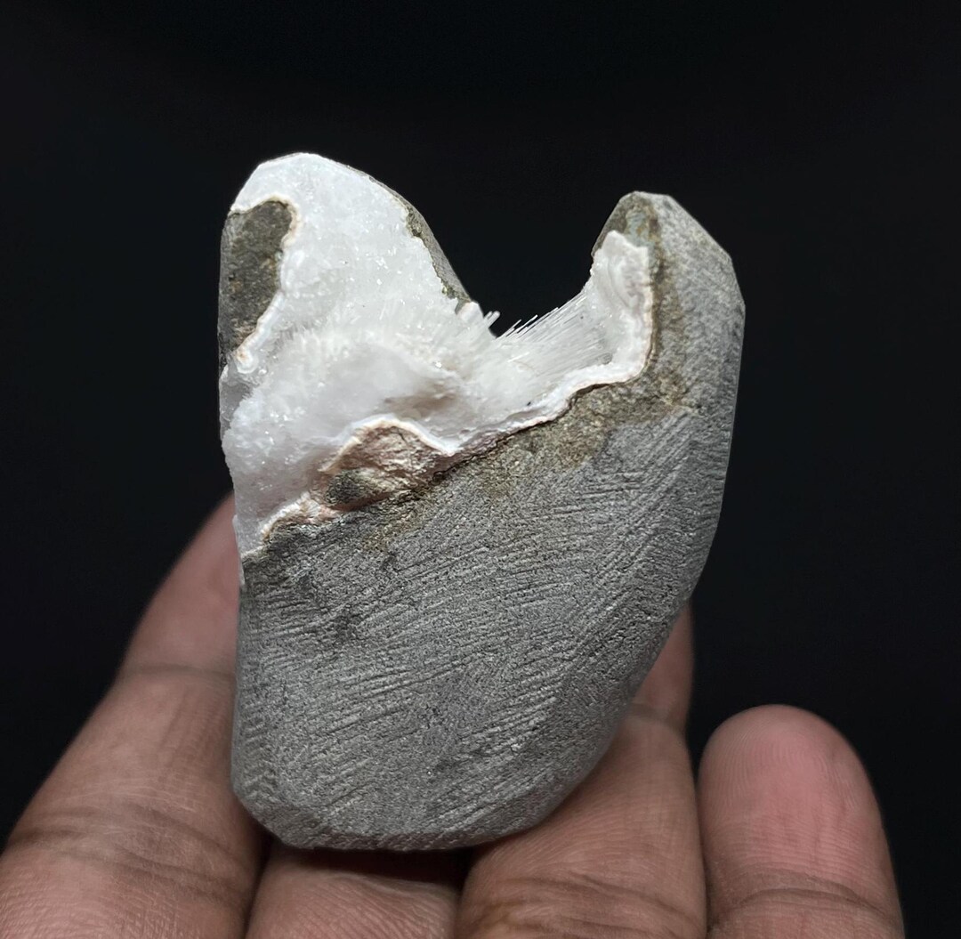 Self Standing Scolecite Spray Geode With MM Quartz Natural Mineral ...