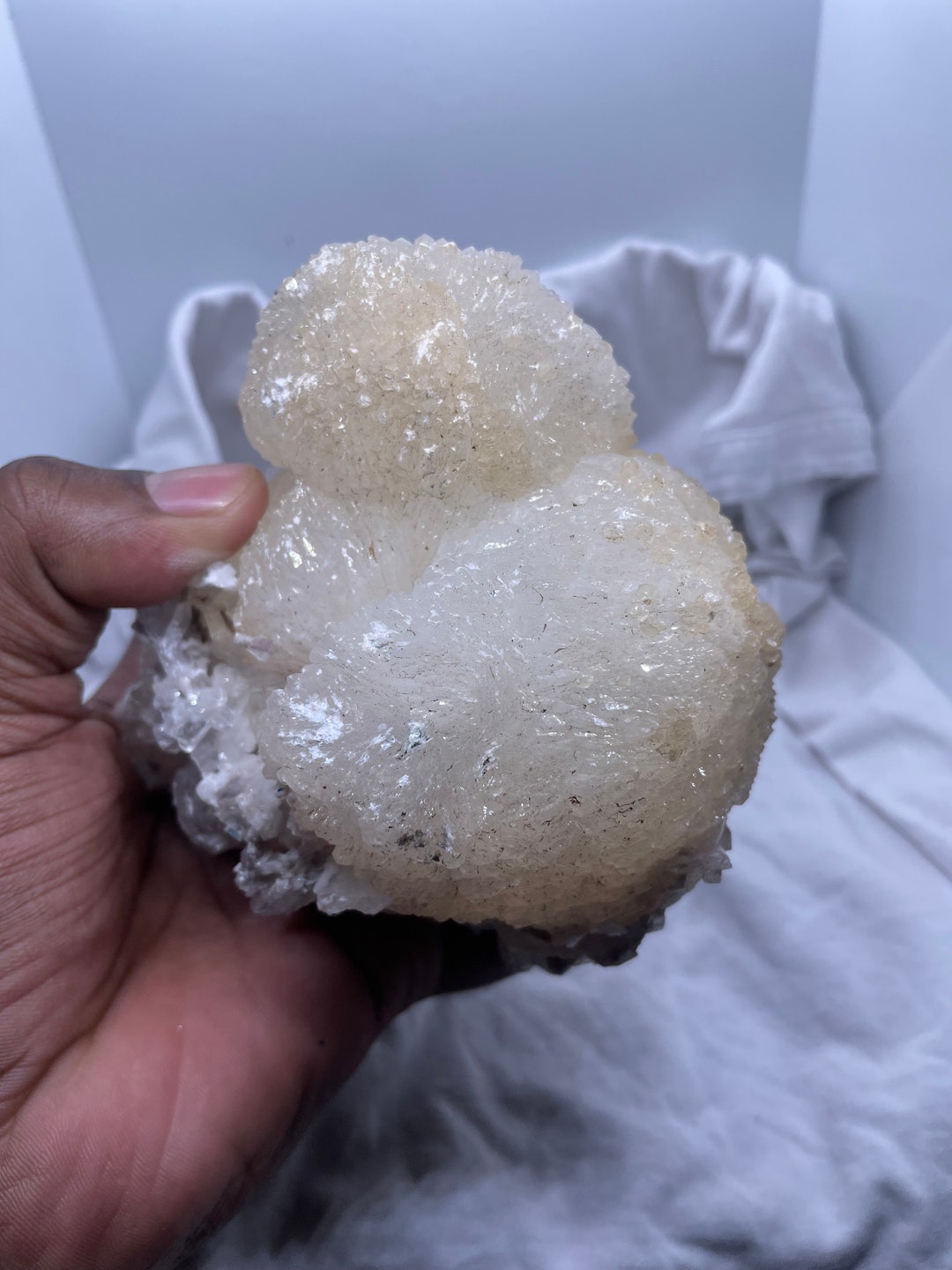 Stilbite Apophyllite Specimen of Raw Stone, 733 Gram Rough Rock Geode ...
