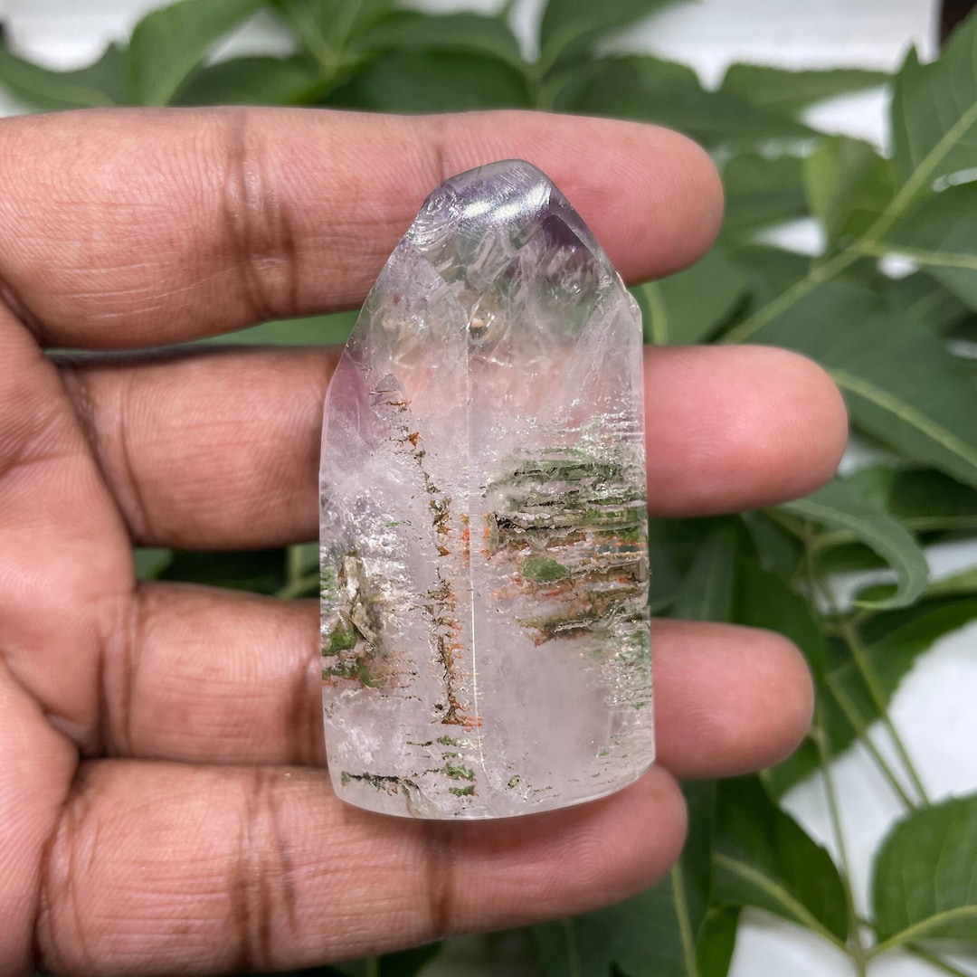 Melody Stone Super 7 Elestial, Crystal Point,premium-raw Super Seven ...