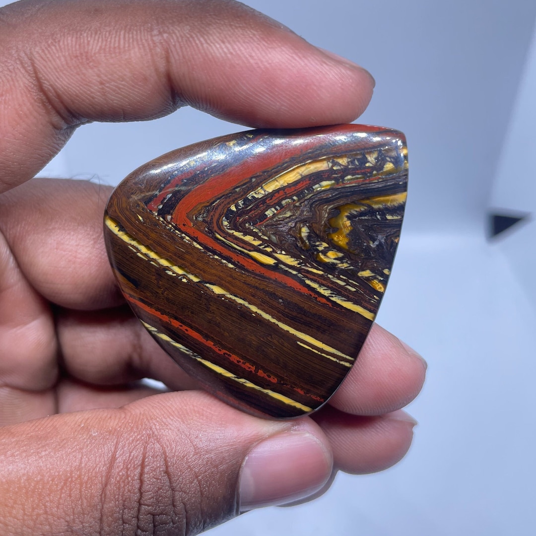 Natural Iron Tiger Cabochon, Iron Tiger Gemstone, Iron Tiger Loose Semi ...