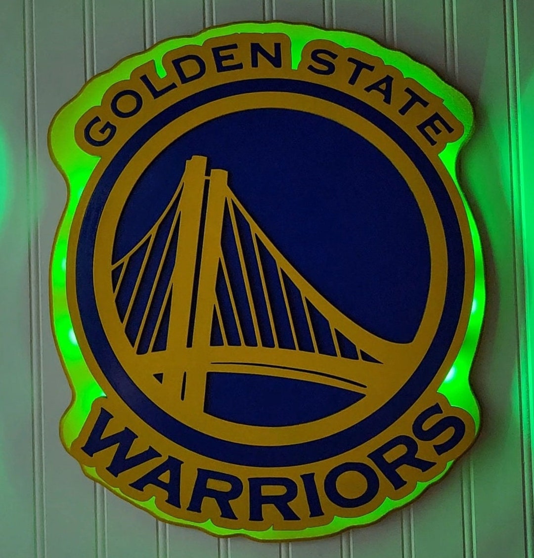 WARRIORS 3D LED Lighted Wall Art With Remote - Etsy