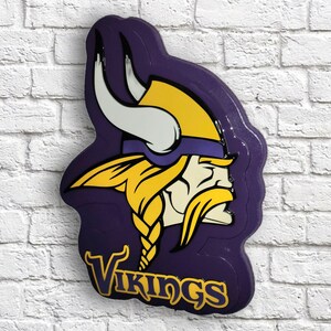 Vikings 3D Lighted Wall Art With Remote - Etsy