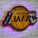 Lakers LED Lighted Wall Art With Remote - Etsy