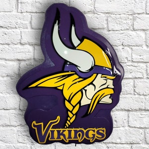 Vikings 3D Lighted Wall Art With Remote - Etsy