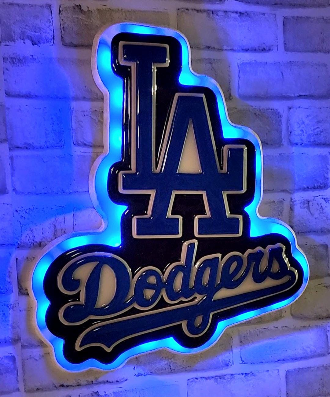 LA Dodgers 3D Lighted Wall Art With Remote - Etsy