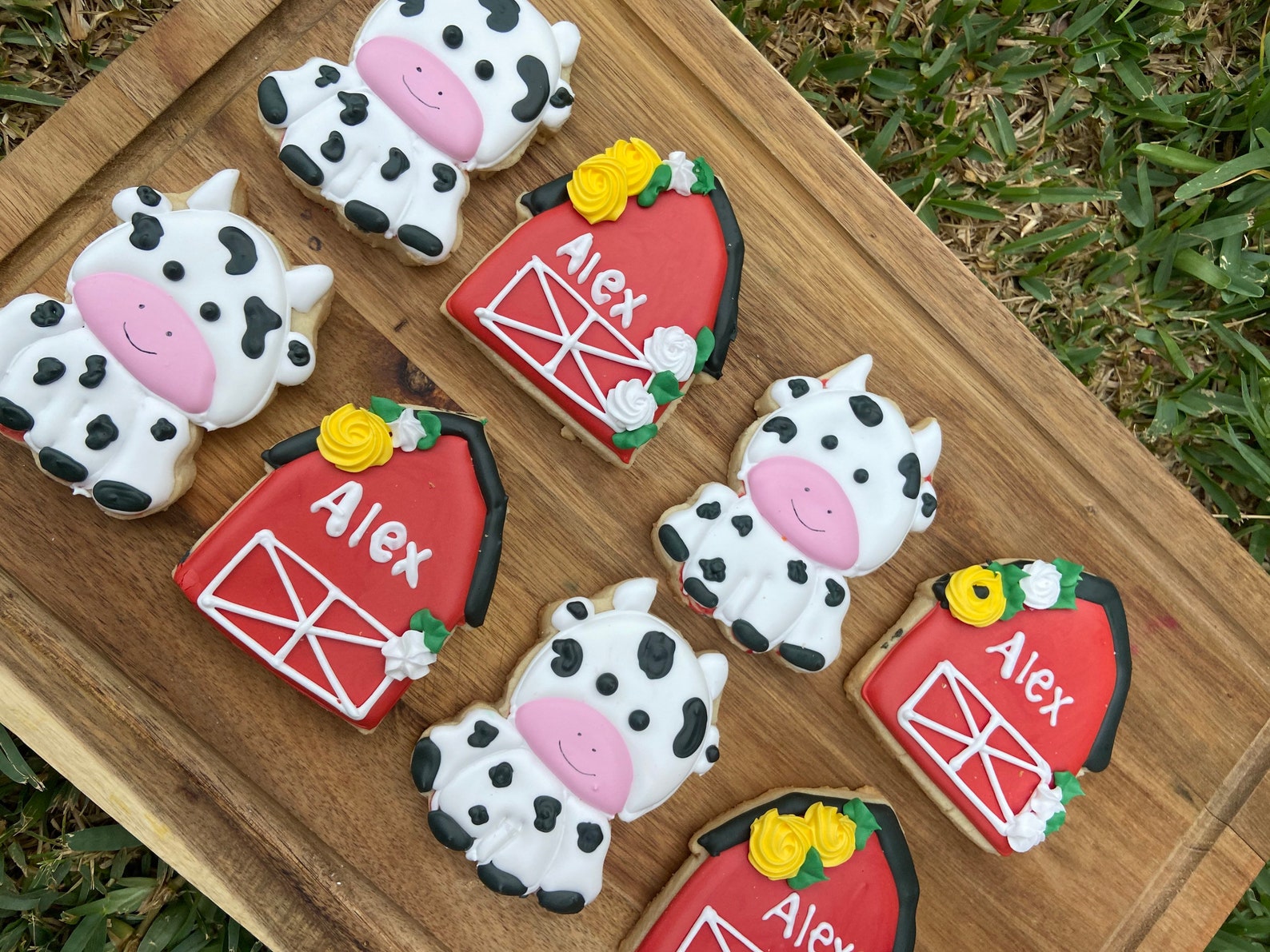 Barn Themed Cookies / Cow Sugar Cookies / Barn Cookies / Farm - Etsy