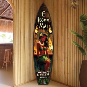 Tiki Bar/beach Bar Sign, Personalized Outdoor Decorative Wooden ...