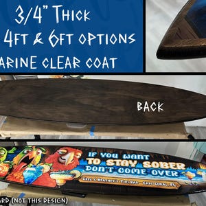 Personalized Beach Surfboard Sign: Tropical Palm Tree Decor - Etsy