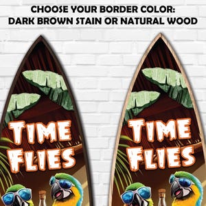 Personalized Tiki Bar Surfboard Sign: Parrot Rum Theme Decor - Etsy