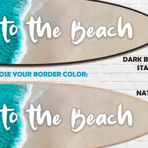 Beach House Welcome Sign, Coastal Decor, Wooden Surfboard Wall Art ...