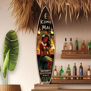 Tiki Bar/beach Bar Sign, Personalized Outdoor Decorative Wooden ...