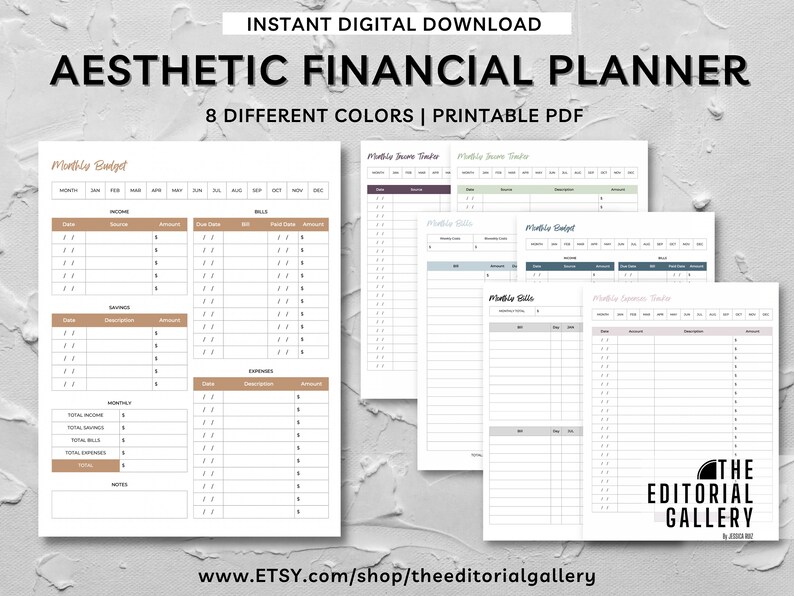 Digital Budget Planner Goodnotes | Undated Finance Planner, Spending ...