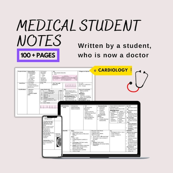 Medical Notes Student - Etsy