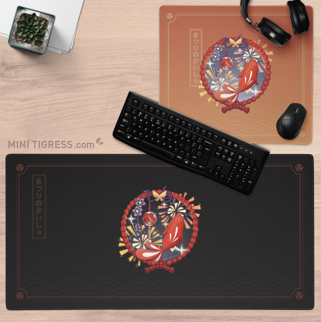 Yoimiya-inspired Genshin Impact Desk Mat | Large Gaming Mouse Pad in ...