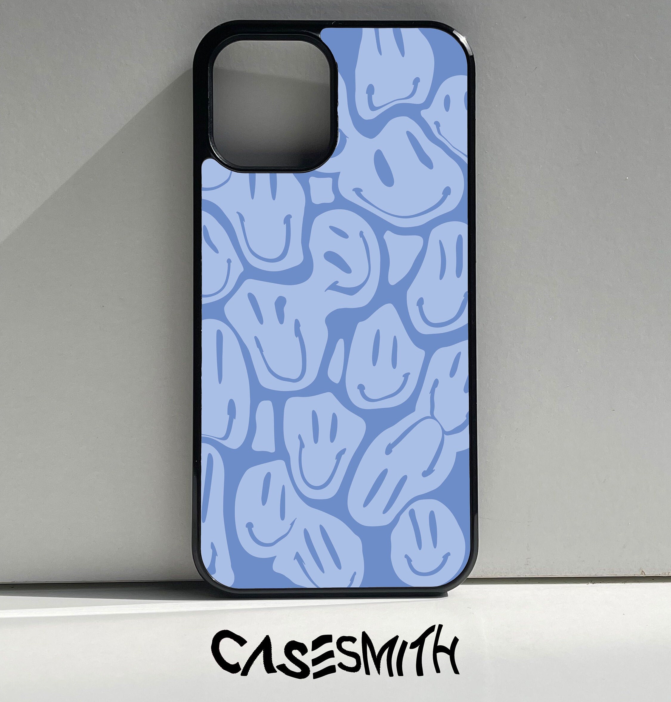 Smiley Face Phone Case Trippy Wavey Drippy Colourful iPhone Case Cover for iPhone 14 Pro, Pro ...