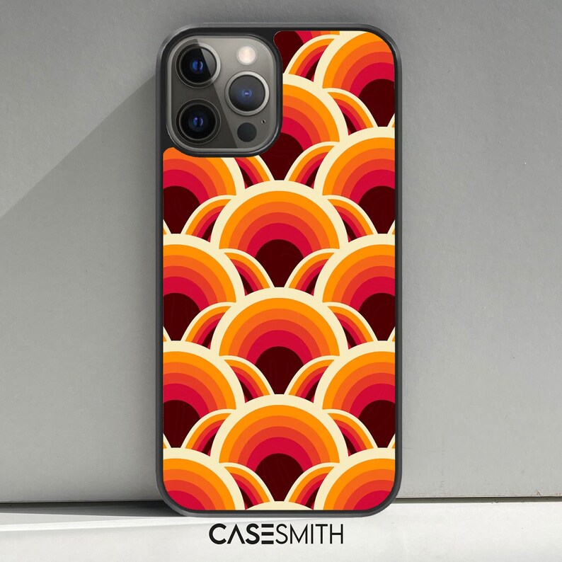 Retro Phone Case 70s 80s Groovy Pattern Hippie iPhone Case - Etsy