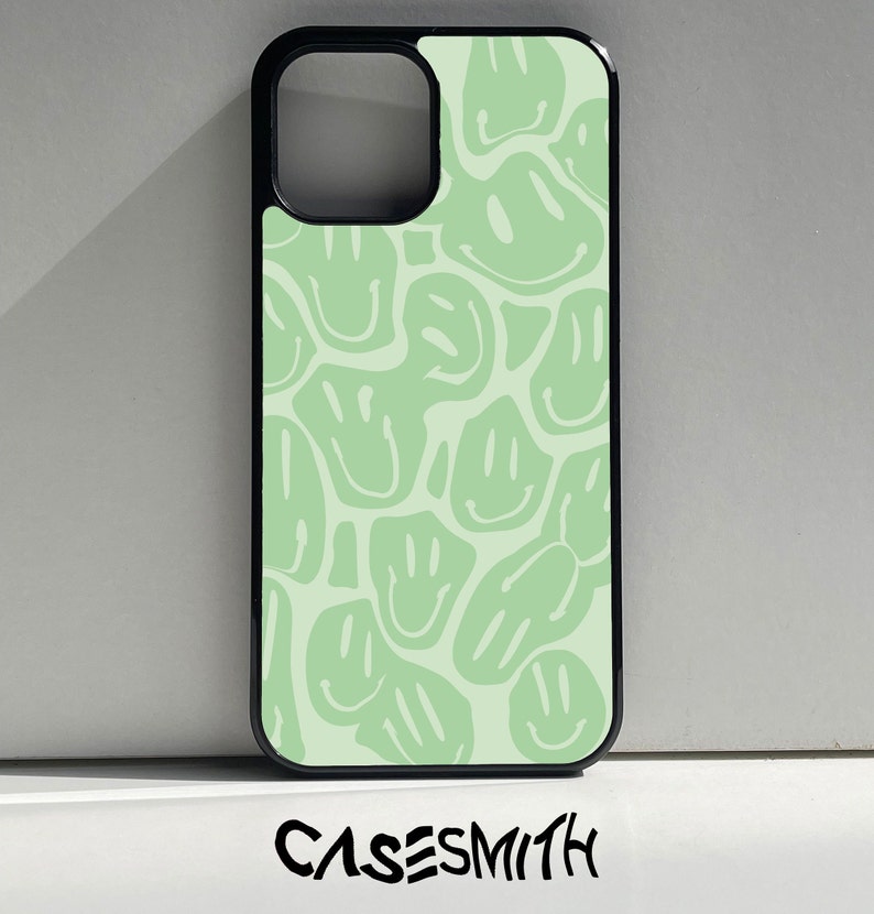 Smiley Face Phone Case Trippy Wavey Drippy Colourful Iphone - Etsy