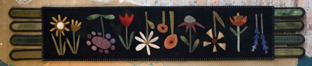 Garden Row Wool Applique Pattern #211 - Etsy